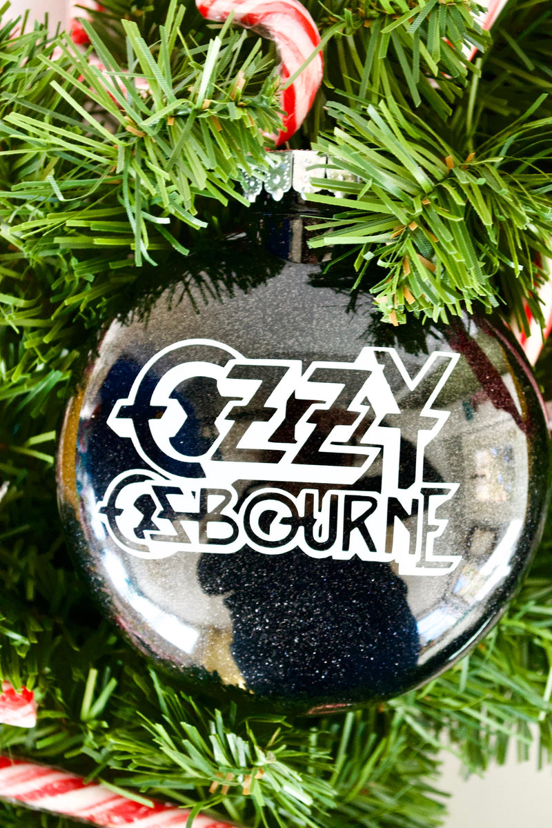 Ozzy Osbourne Black Christmas ornament ~ Unique gift for rock & roll d ...