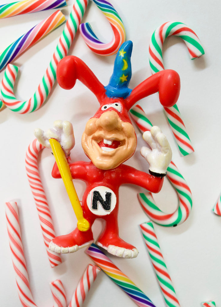 The Noid ~ Domino's Pizza upcycled Vintage 1980s toy Christmas ornamen ...